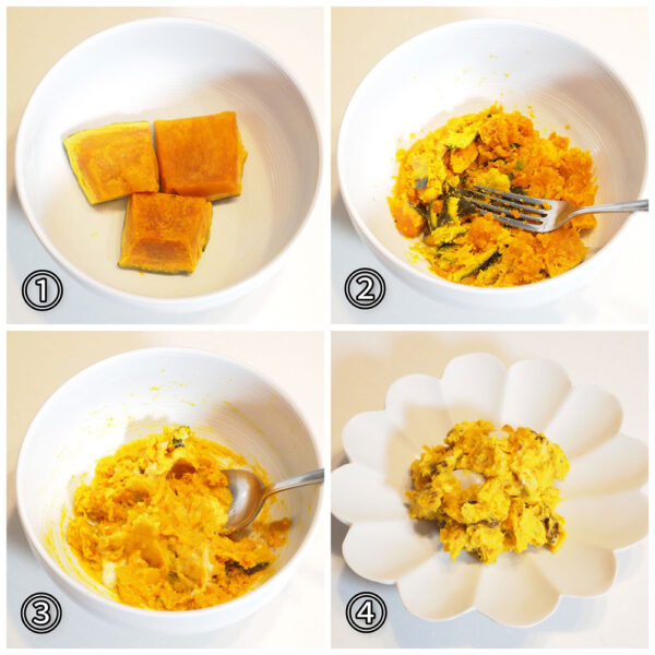 妊娠中期のバランスごはんⅢ「ワンパンで簡単コーンクリームスープスパ＆かぼちゃのデリ風サラダ」 | Hanako Web